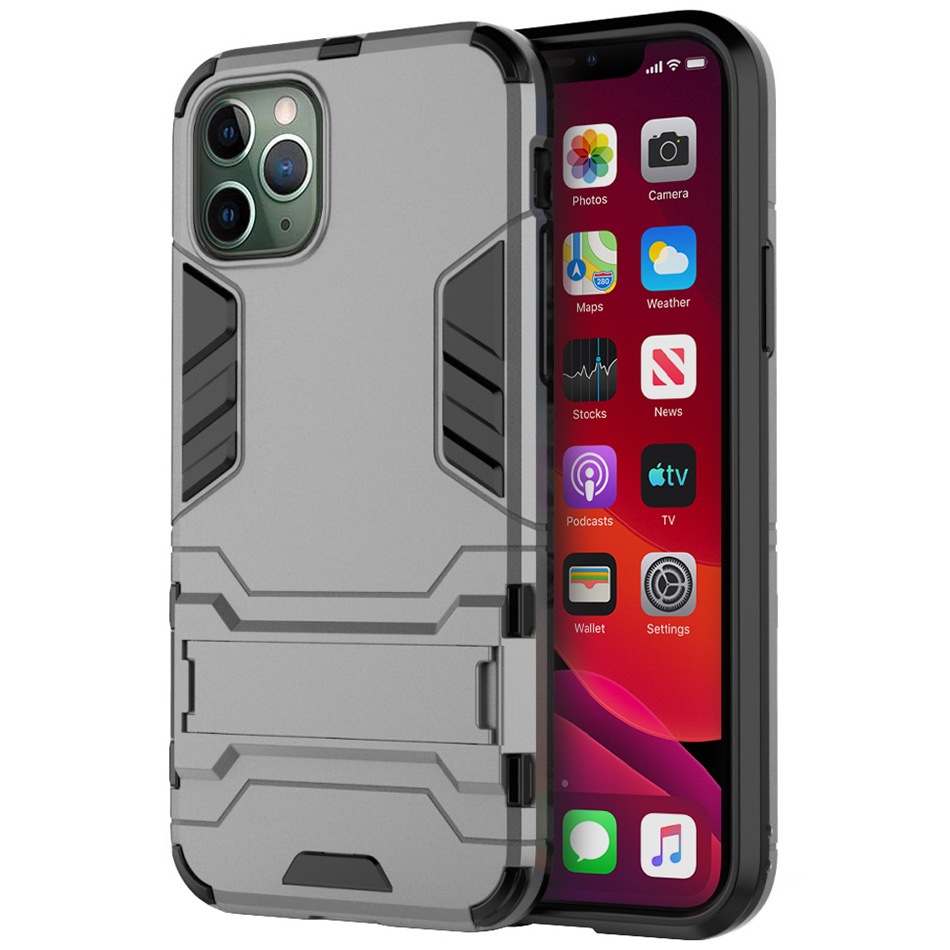 Slim Armour Shockproof Case for Apple iPhone 11 Pro (Grey)